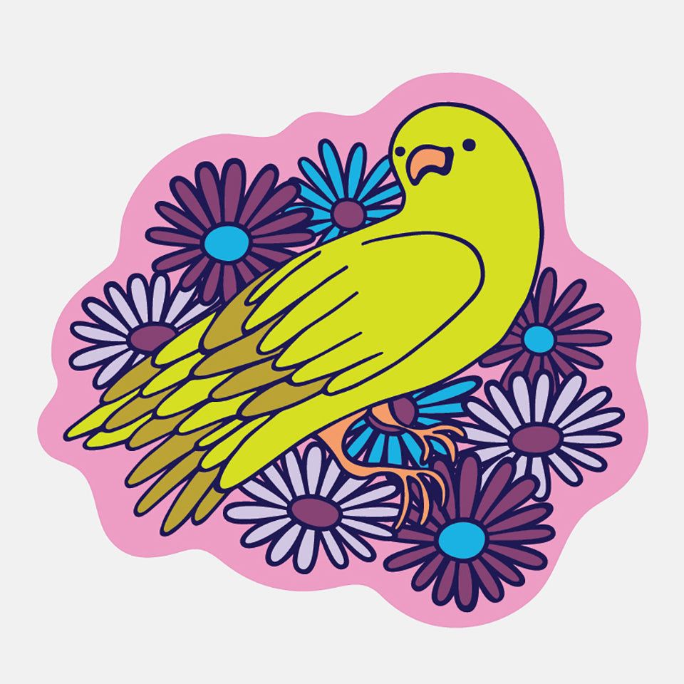 Parakeet Sticker – The Good Twin Retail