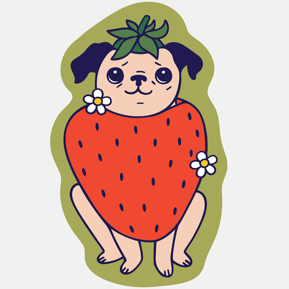 Strawberry Buffy Sticker – The Good Twin Retail